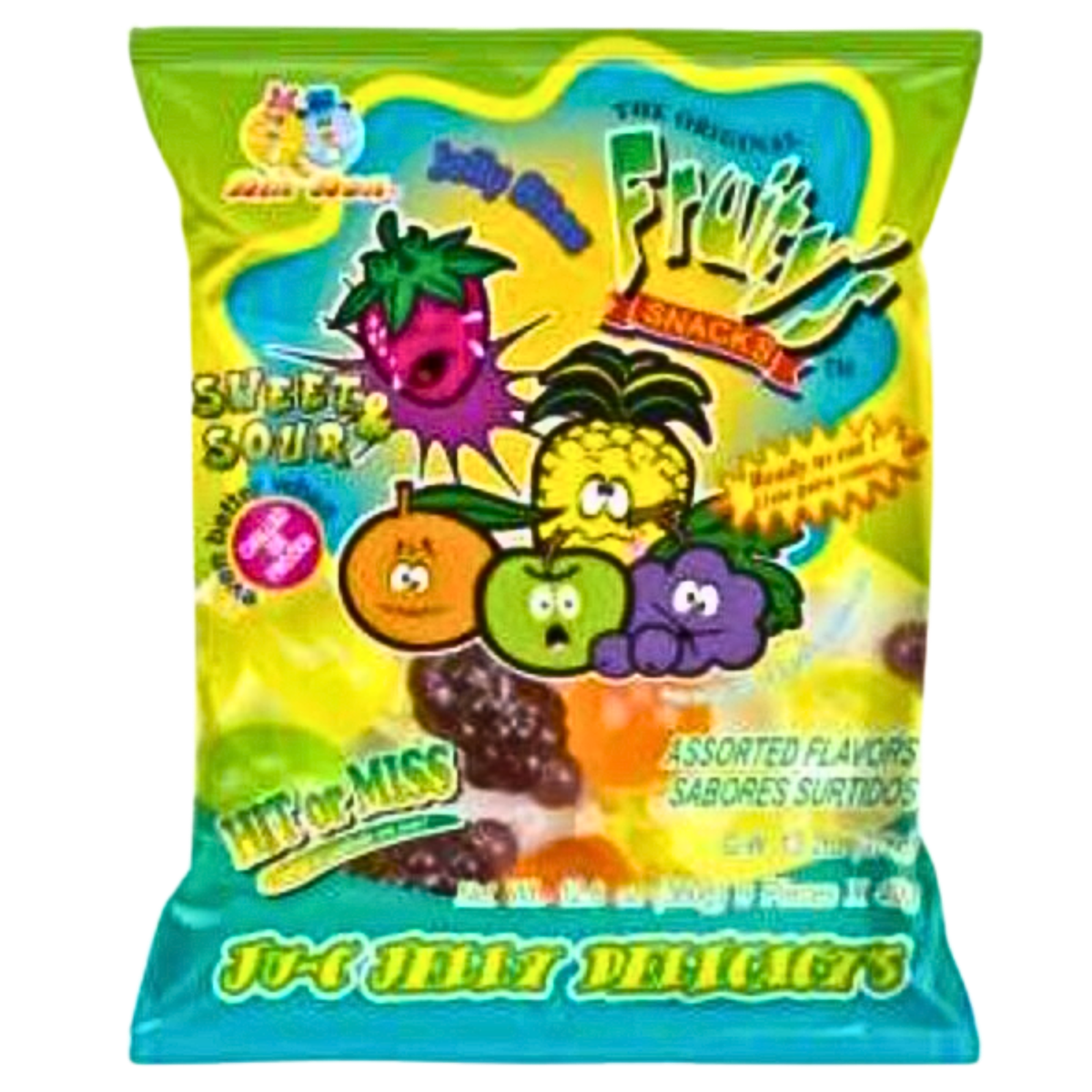 Din Don JU-C Jelly Fruity Snacks- Sweet and Sour