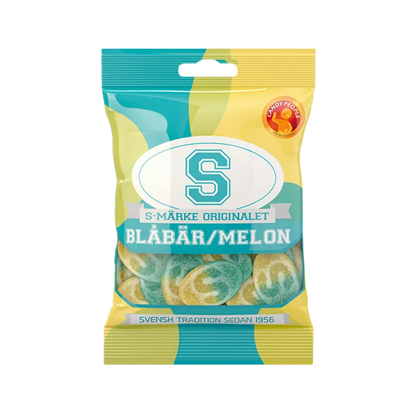 S-Märke Original- Blueberry/Melon (80gr)