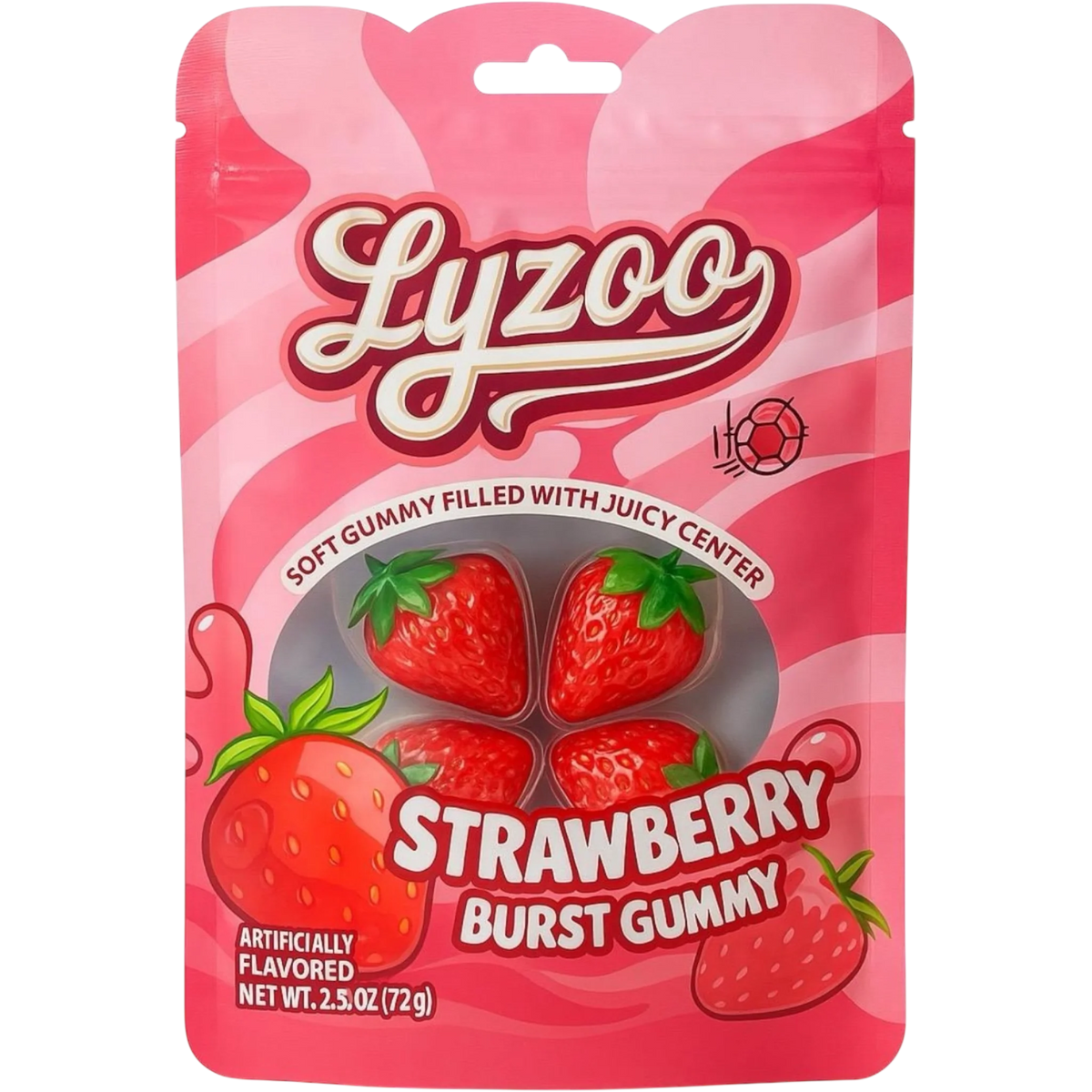 Sweet Delight: Lyzoo Strawberry Gummies - Fresh, Fun & Trending!