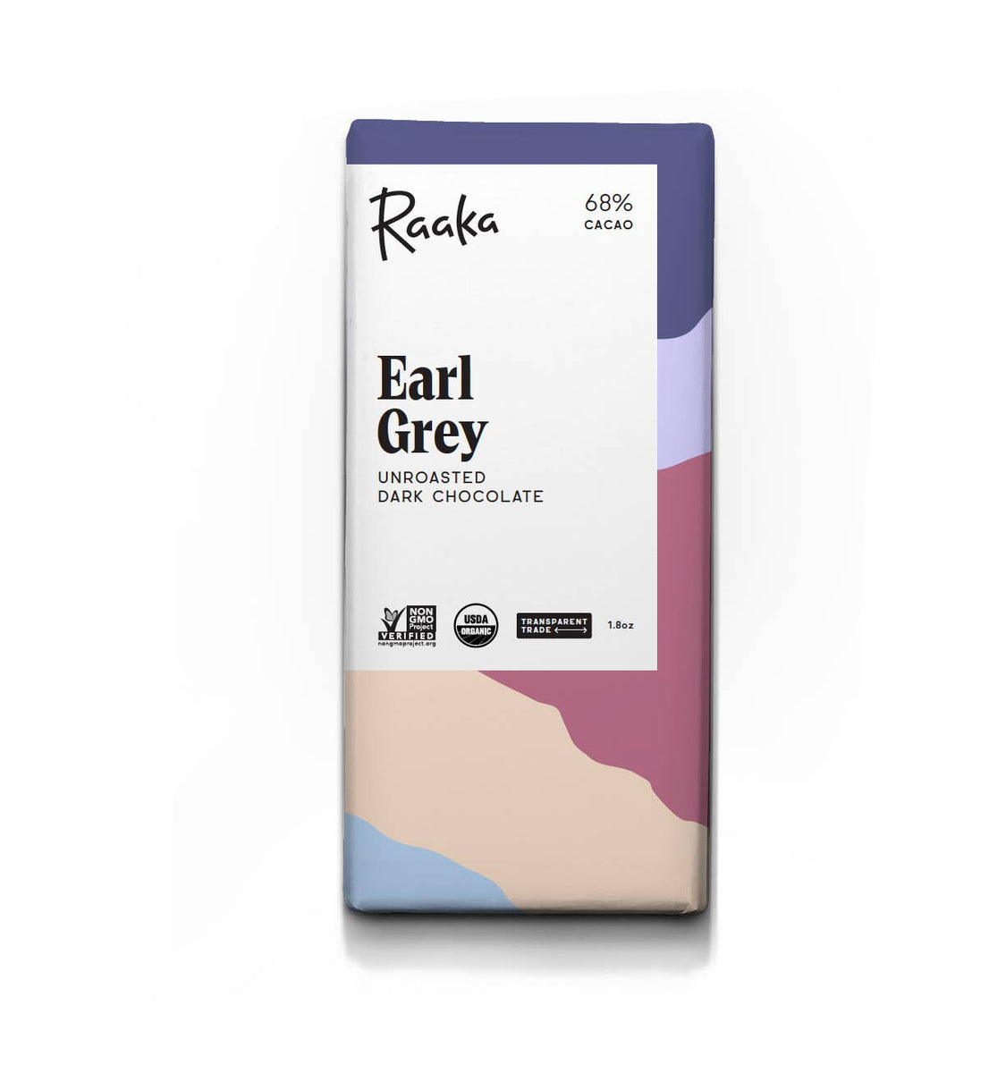 Raaka - 68% Earl Grey Chocolate Bar